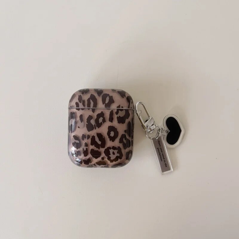 Чехол для AirPods 4 Le2, леопардовый принт