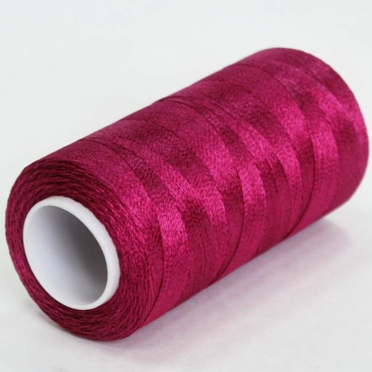 Пряжа Sapfir lux Seam цвет 406 винный, 5шт*(500м/100г), 100% вискоза