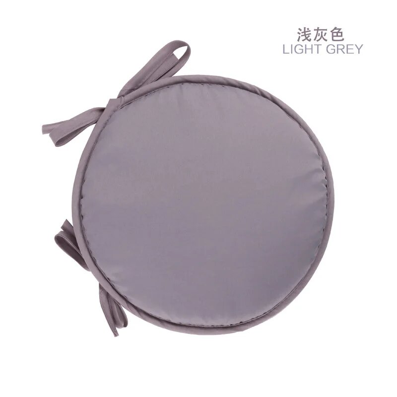 Круглая подушка для стула YOMDID, 30/38 см, полиэстер/хлопок Round Diameter 30cm, Light Grey