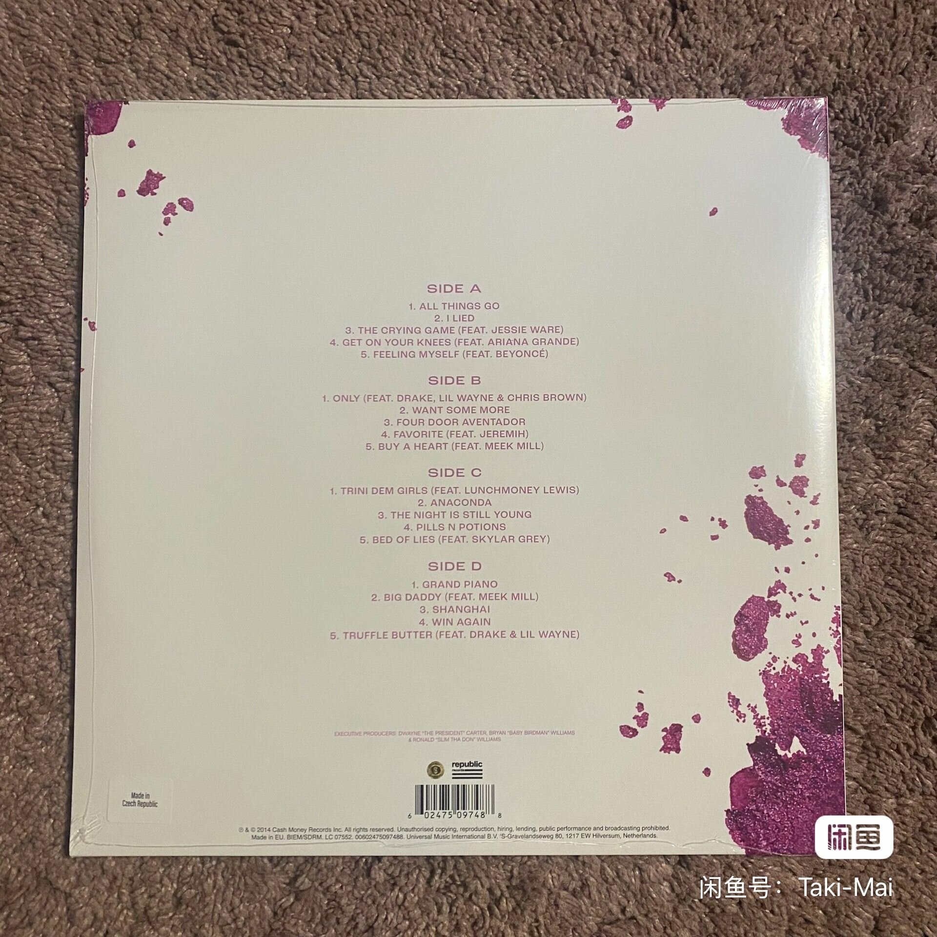 Виниловая пластинка Nicki Minaj - The Pinkprint 2 x Vinyl, poster