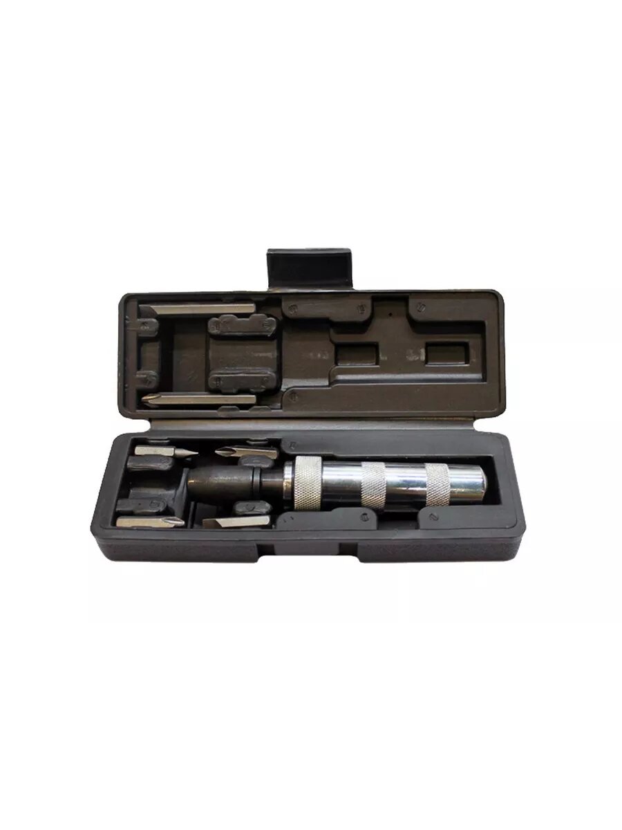 Отвёртка ударная хромированная (6 насадок)