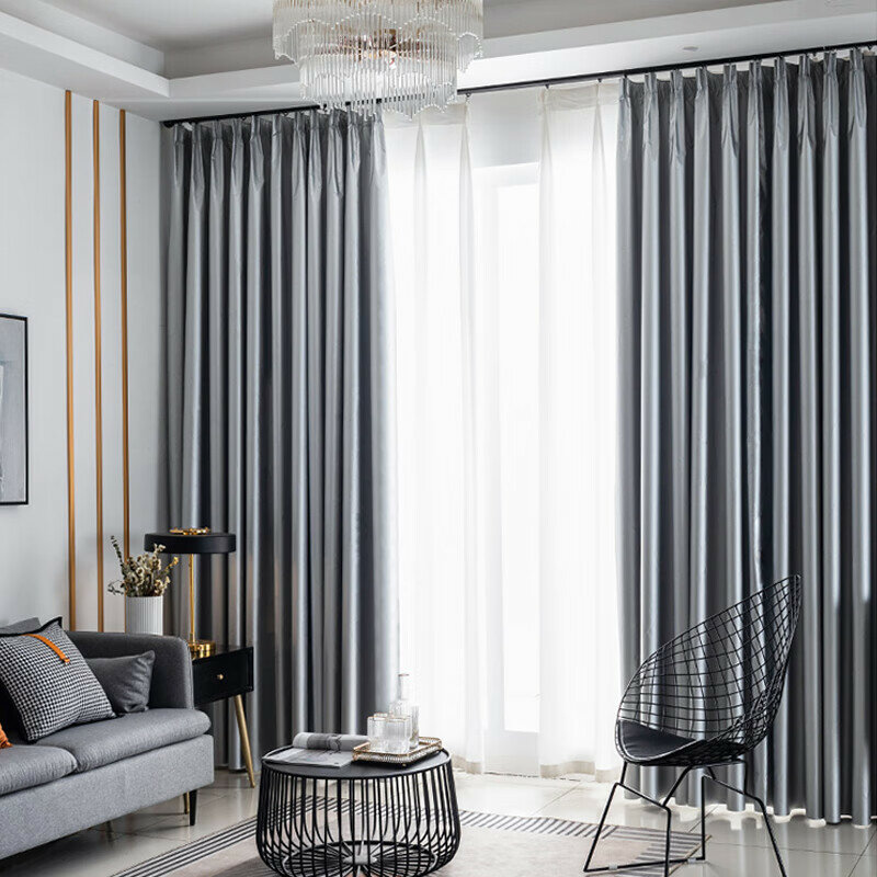 Ali Quanzhaiguangbu Finished Fabric, Sun Protection Balcony Shade Cloth, Light-Blocking Curtain, 2.0 Meters Wide * 2.0 Meters High, Hook Style