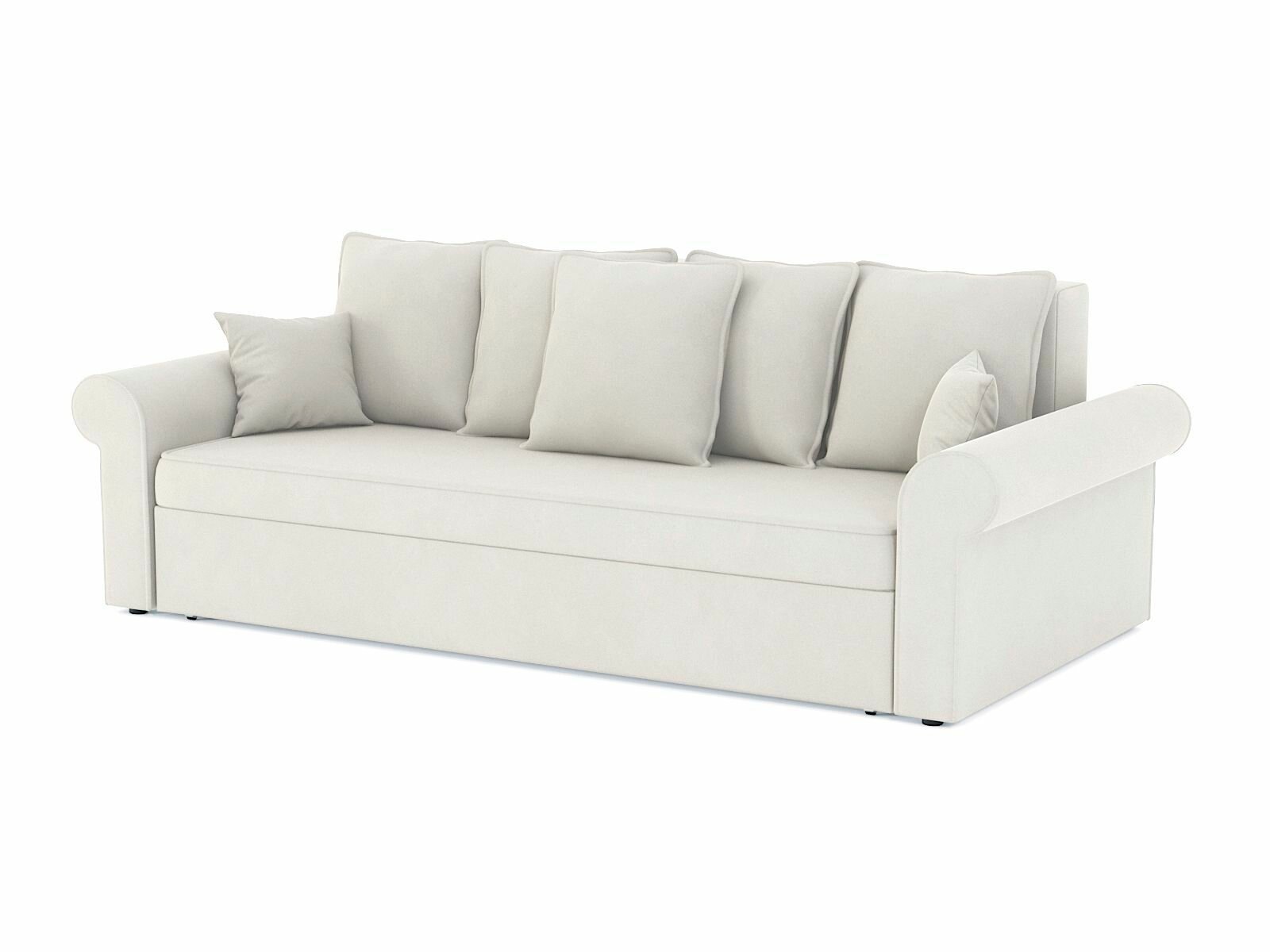 Диван-кровать Гамбург еврокнижка, велюр Зара Крим 02, ящик для белья