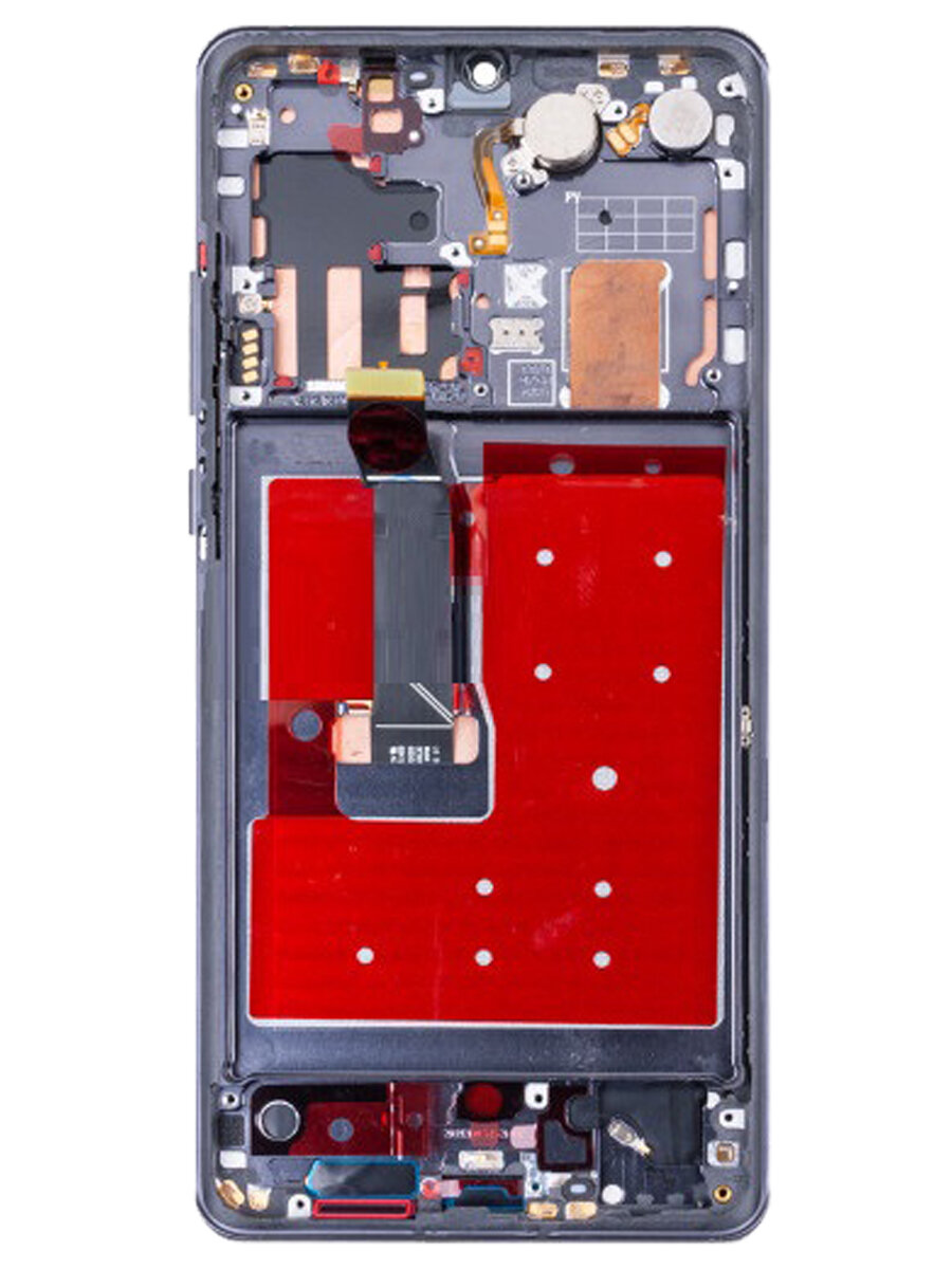 Дисплей для Huawei P30 Pro модуль с рамкой и тачскрином (черный) (HQ)