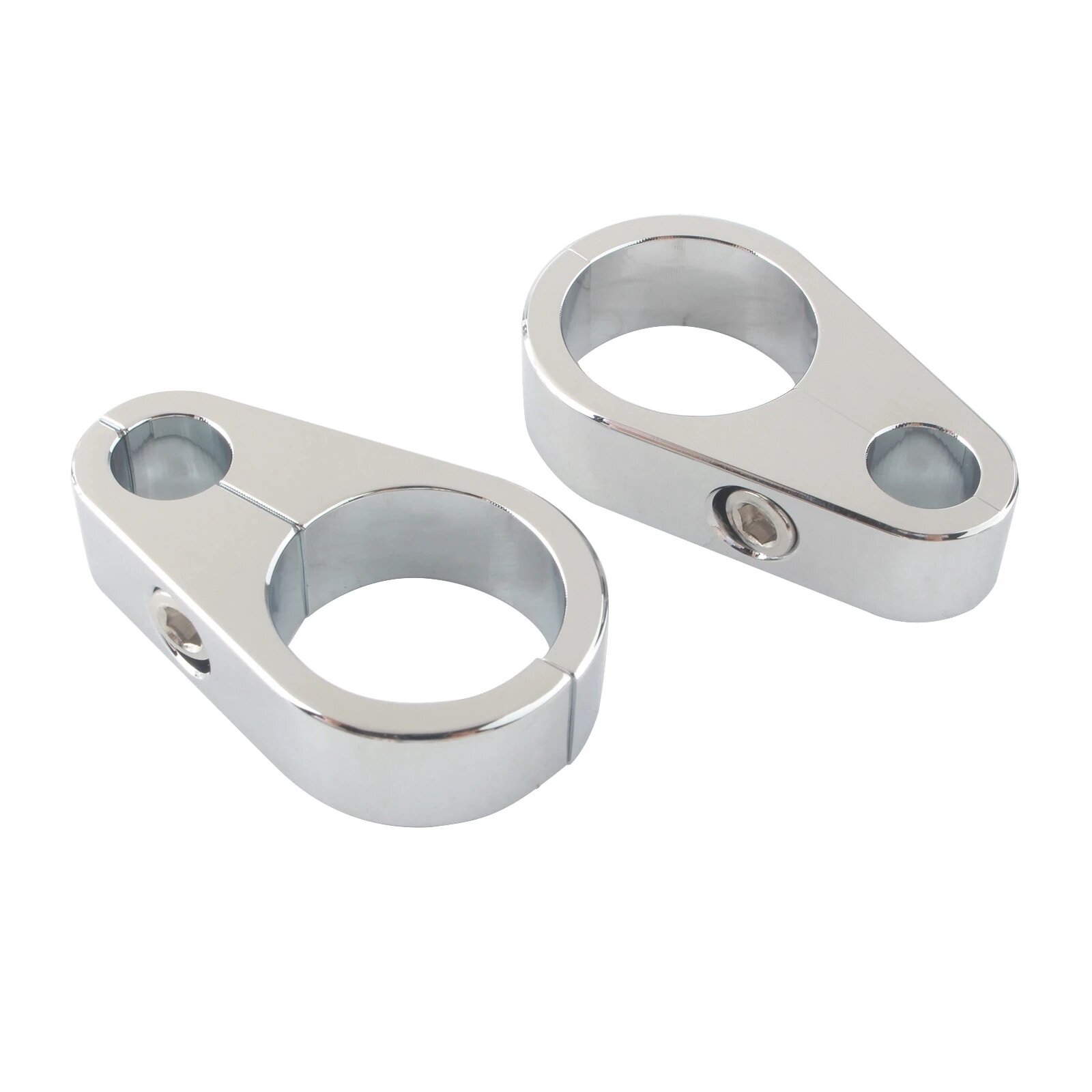 Для Harley-Davidson 1-дюймовый руль мотоцикла, тормозной трос сцепления, проводной зажим, держатель 2PCS Chrome