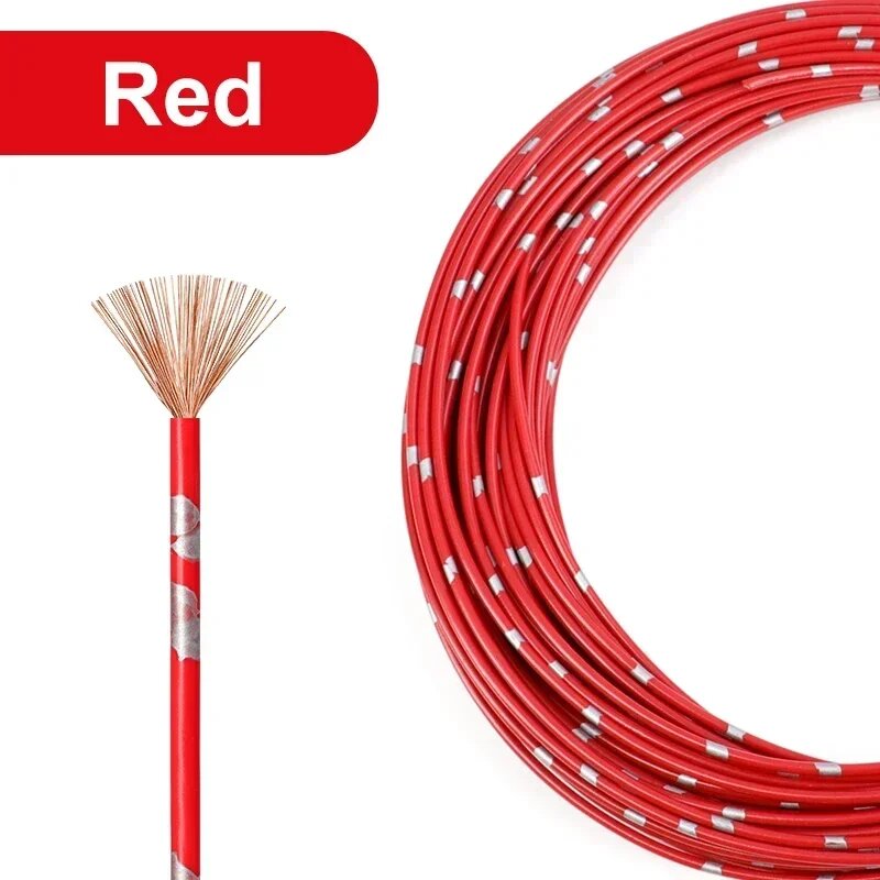 Автомобильные провода AVSS 5/10 м 13AWG Sq2.5mm, Red, 5 meters