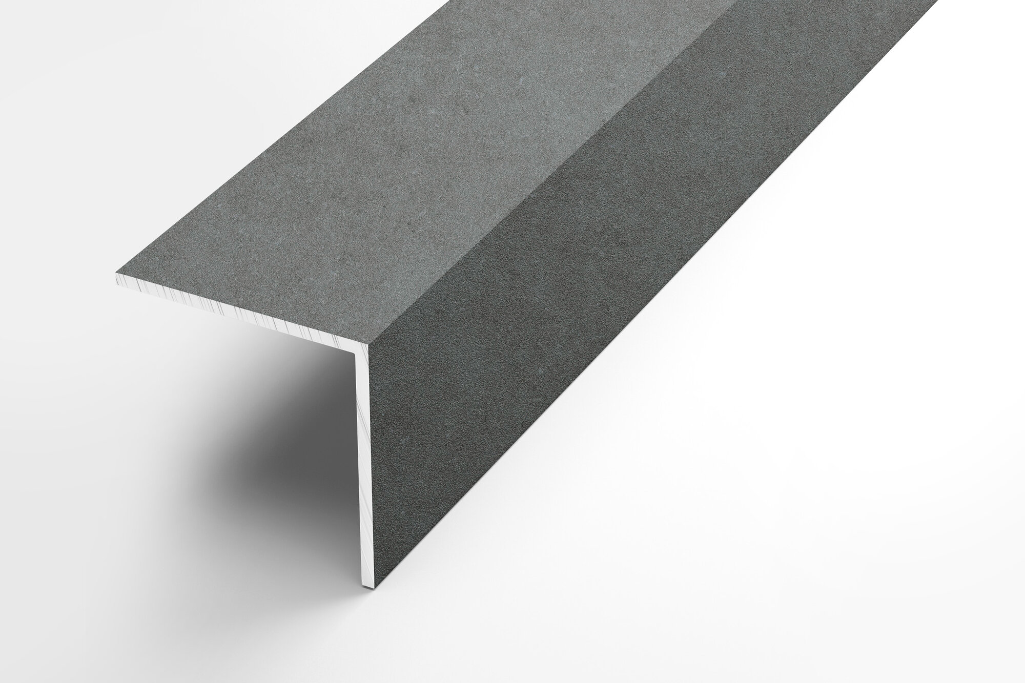 Уголок алюминиевый 40х40 мм, длина 2,7 м, профиль угловой внешний Лука УП 15-27, декор Бетон скай 059