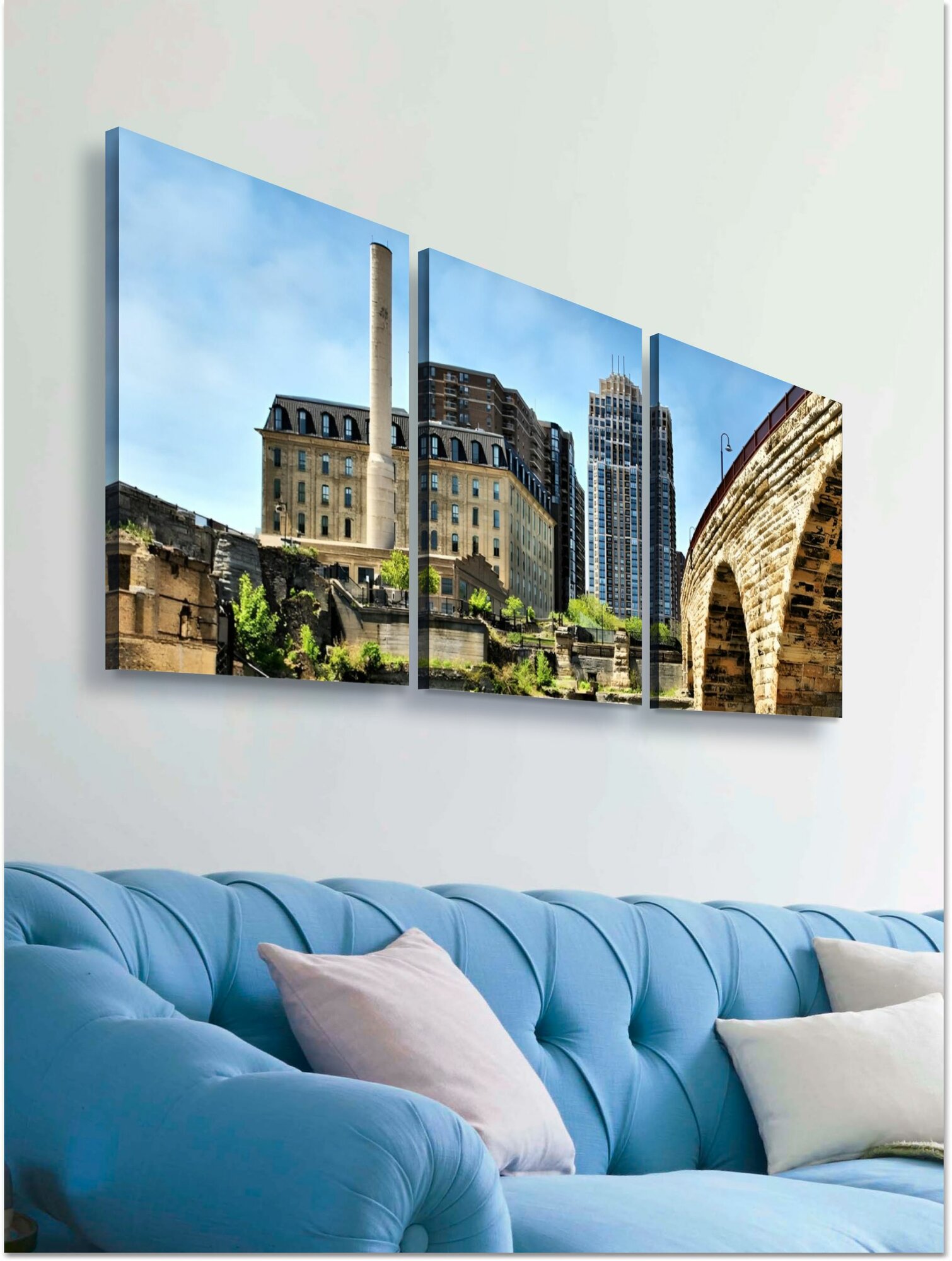 Картина Городской контраст модульная 50x70см 3шт.