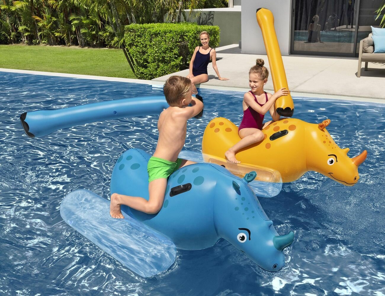 Надувная игра для бассейна Bestway Носороги, 153х77 см, 41522