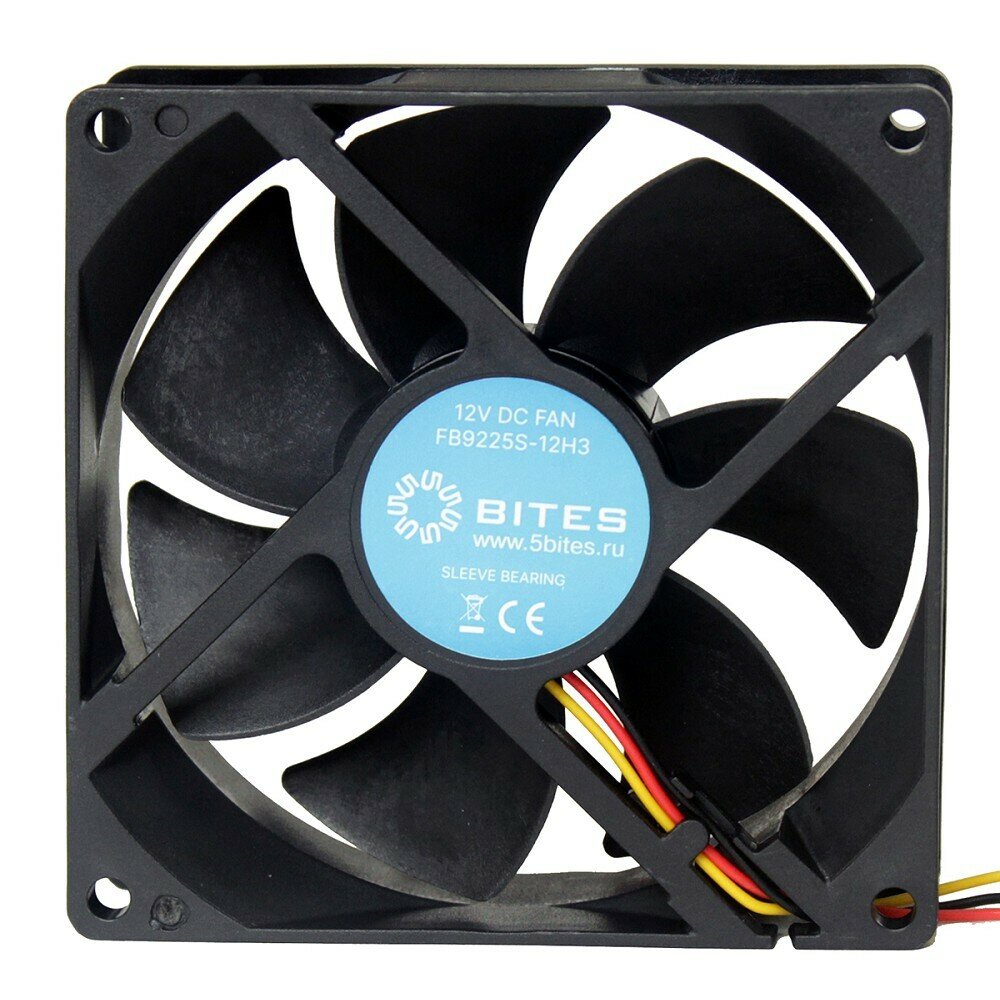 5bites Вентиляторы Вентилятор FB9225S - 12H3 92X25 SLEEVE 2500RPM 3P