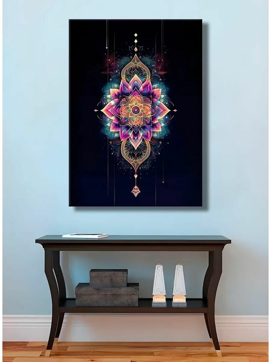 Картина "Космическая мандала", для интерьера 50х70см 1шт.