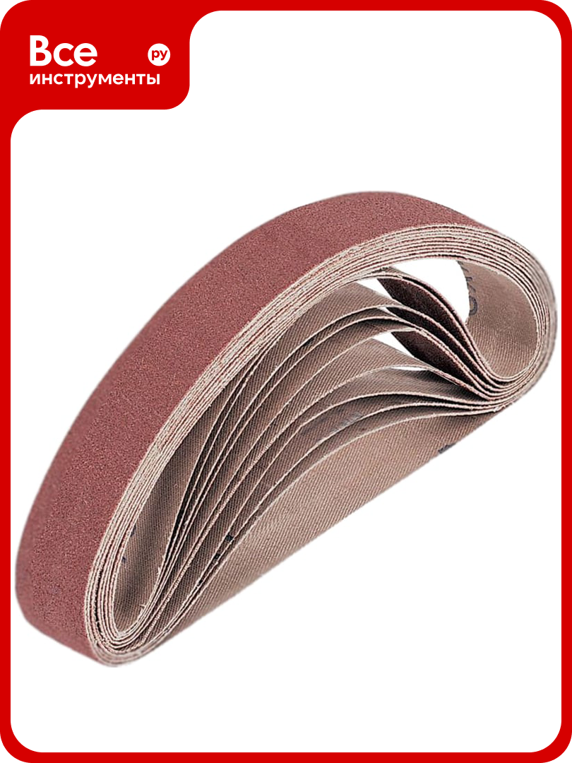 Лента на ткани для электроинструмента 5 шт, 30х533 мм, Р400 Сегмент-Абразив, случаях, сухом