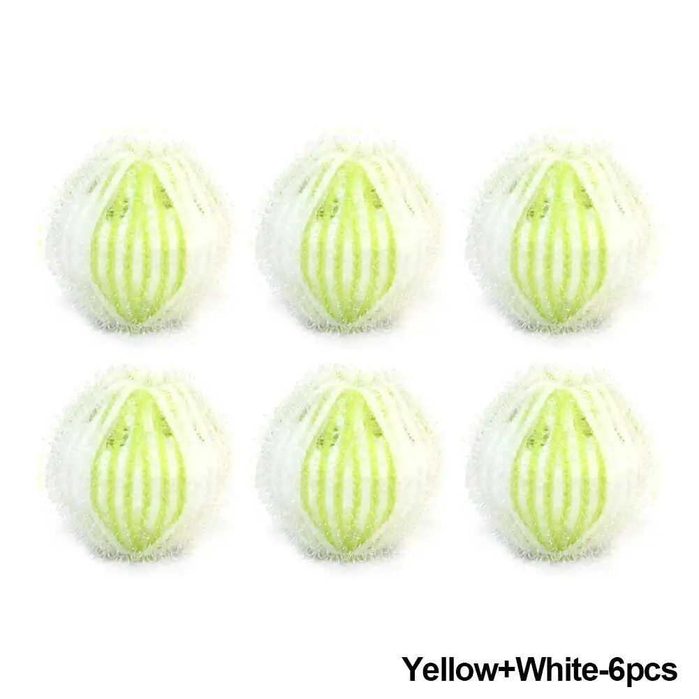 Стиральные шарики Yellow White, 6 шт.