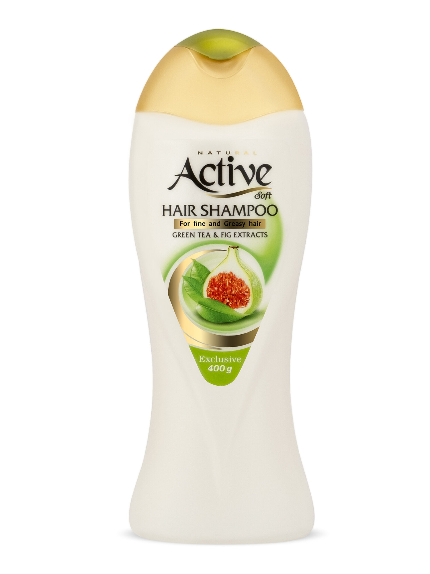 Шампунь ACTIVE иран для тонких, склонных к жирности волос "Экстракт зеленого чая и инжира", 400 мл