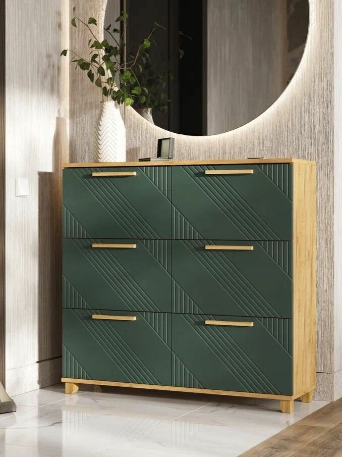 Обувница Мебельная Фабрика Рай "Ирис", ЛДСП, МДФ, с ящиками, с полками