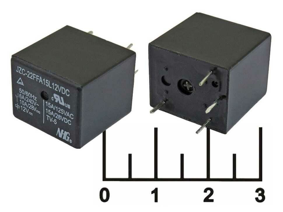Реле =12V 6A/240V JZC-22FFA15L12VDC