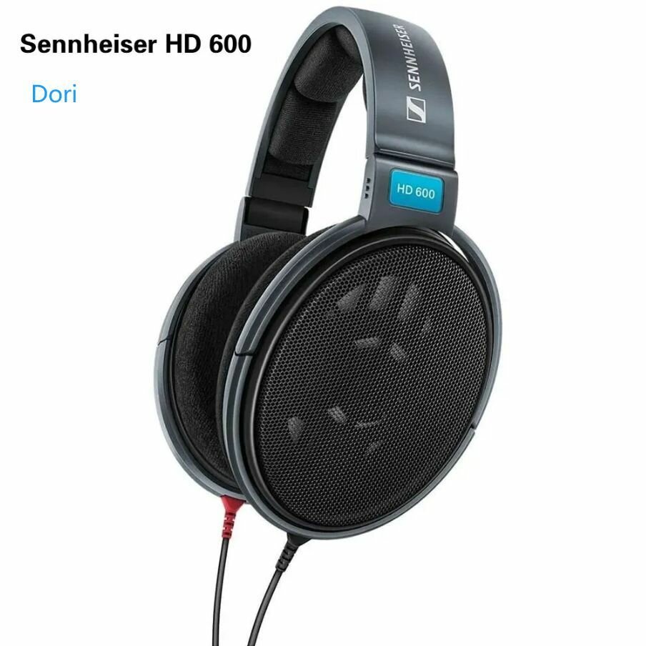 Sennheiser Наушники проводные с микрофоном Sennheiser HD 600, 3.5 мм, 6.3 мм, черный