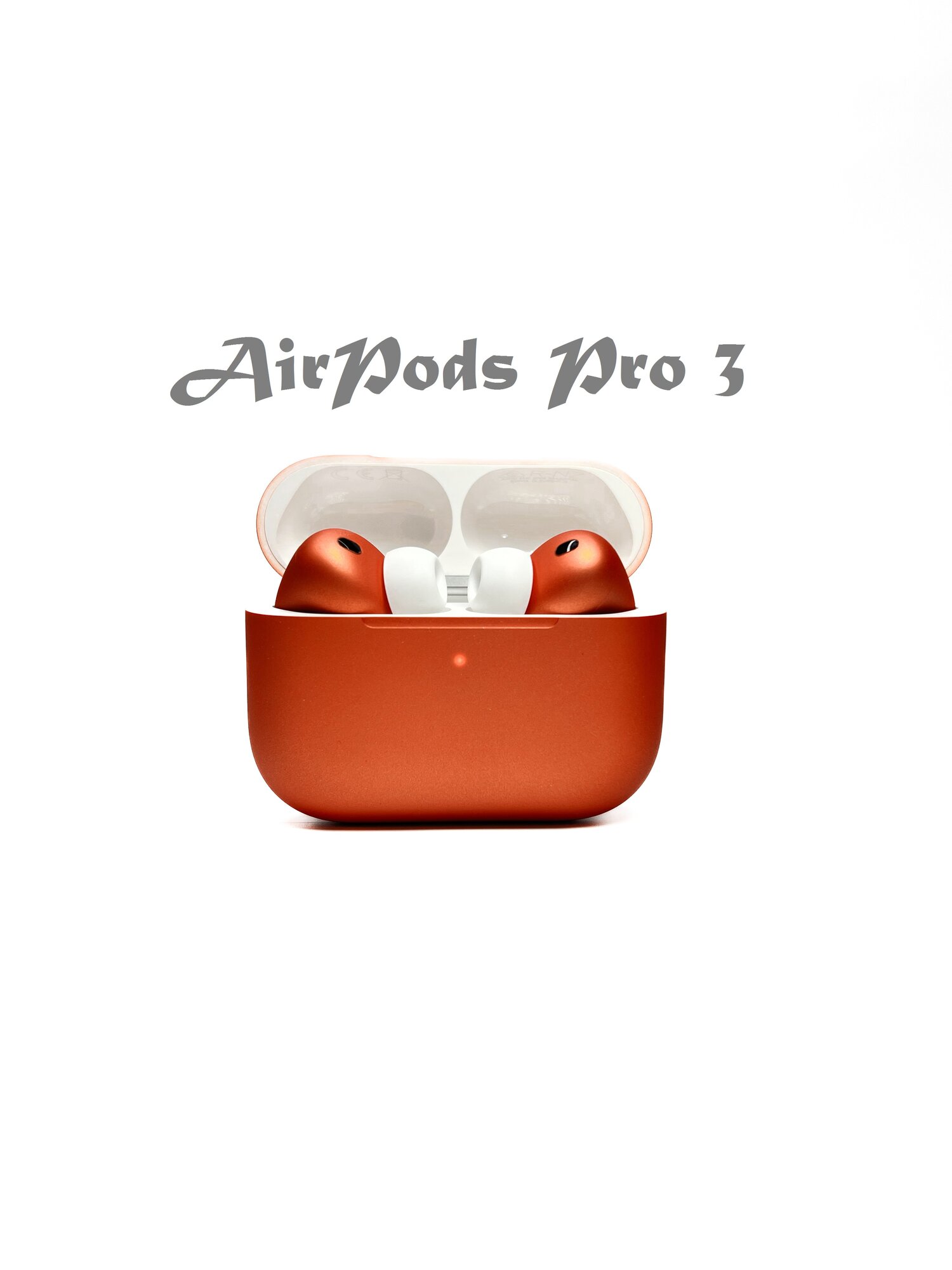 Наушники Apple AirPods Pro 3 Cosmic Orange (ANC, MagSafe) (2025) Оранжевые матовый под Айфон.