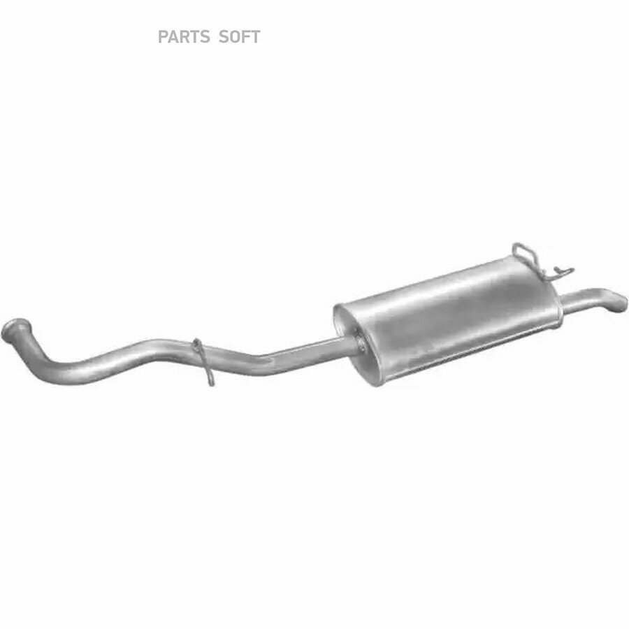 Глушитель задняя часть Renault R19 1.2-1.4 88-92 от официального дистрибьютора, POLMOSTROW, артикул 2106