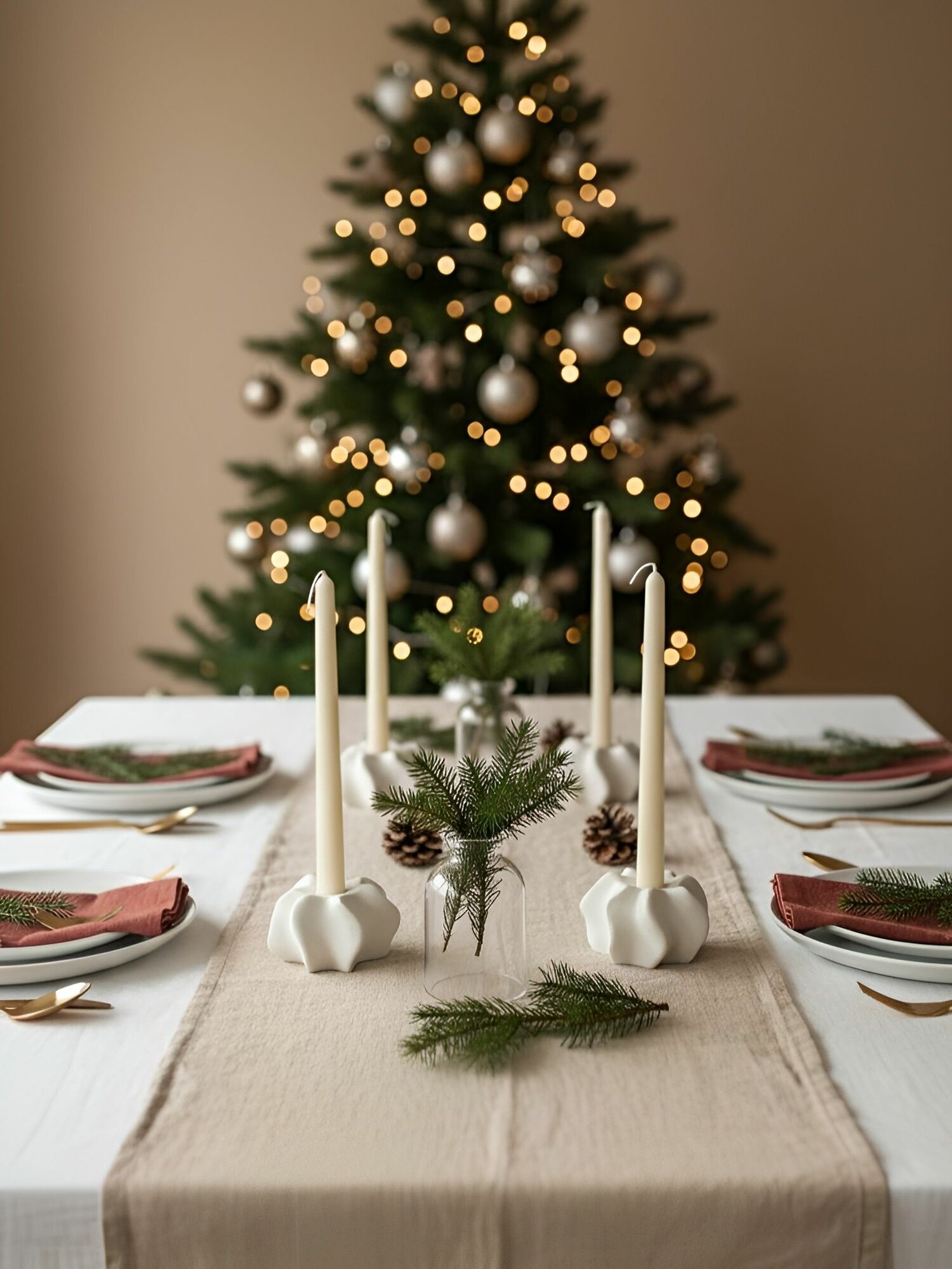 Набор подсвечников с длинными свечами декоративные подсвечники из гипса + 2 соевые свечи, комплект для дома, романтического ужина, декора интерьера, подарок на праздник