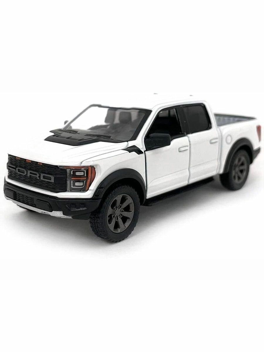 Модель машины KINSMART 2022 Ford F-150 Raptor white
