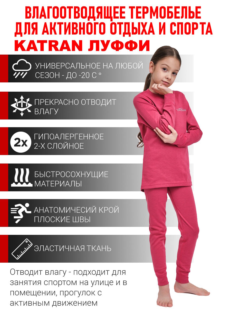 Комплект термобелья ЛУФФИ спортивный влагоотводящий