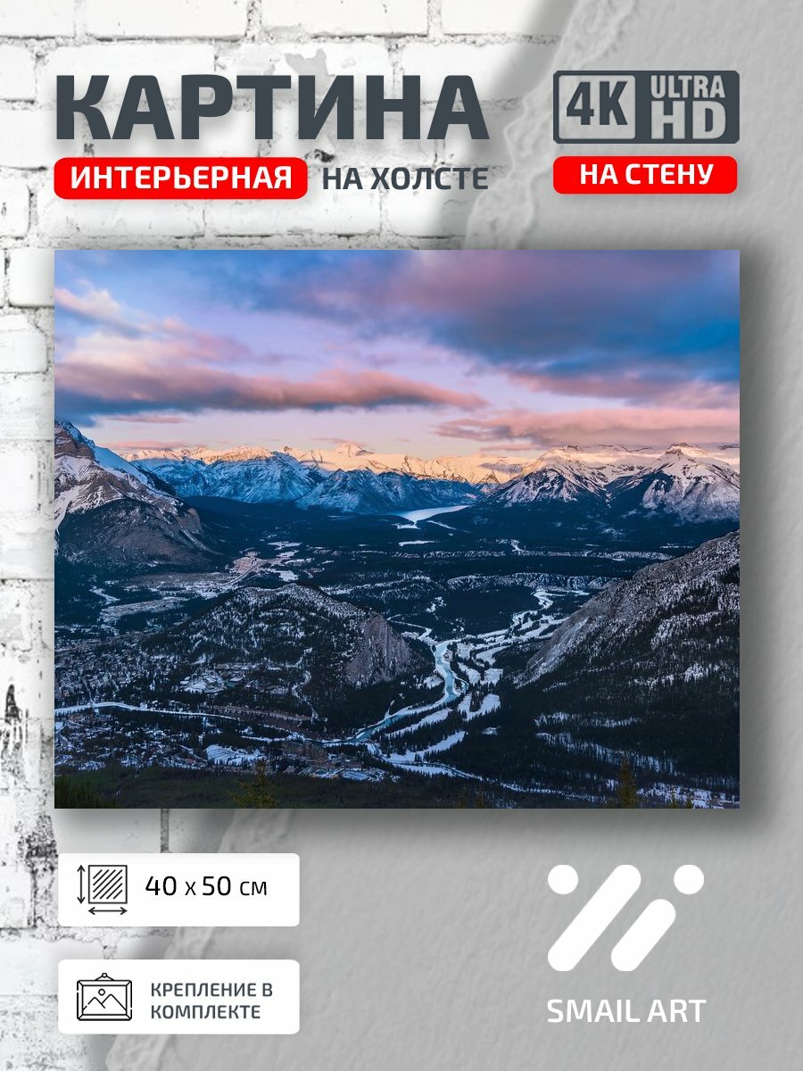 Картина на холсте интерьерная 40 на 50 на стену Перламутровое Landscape для гостиной пейзаж