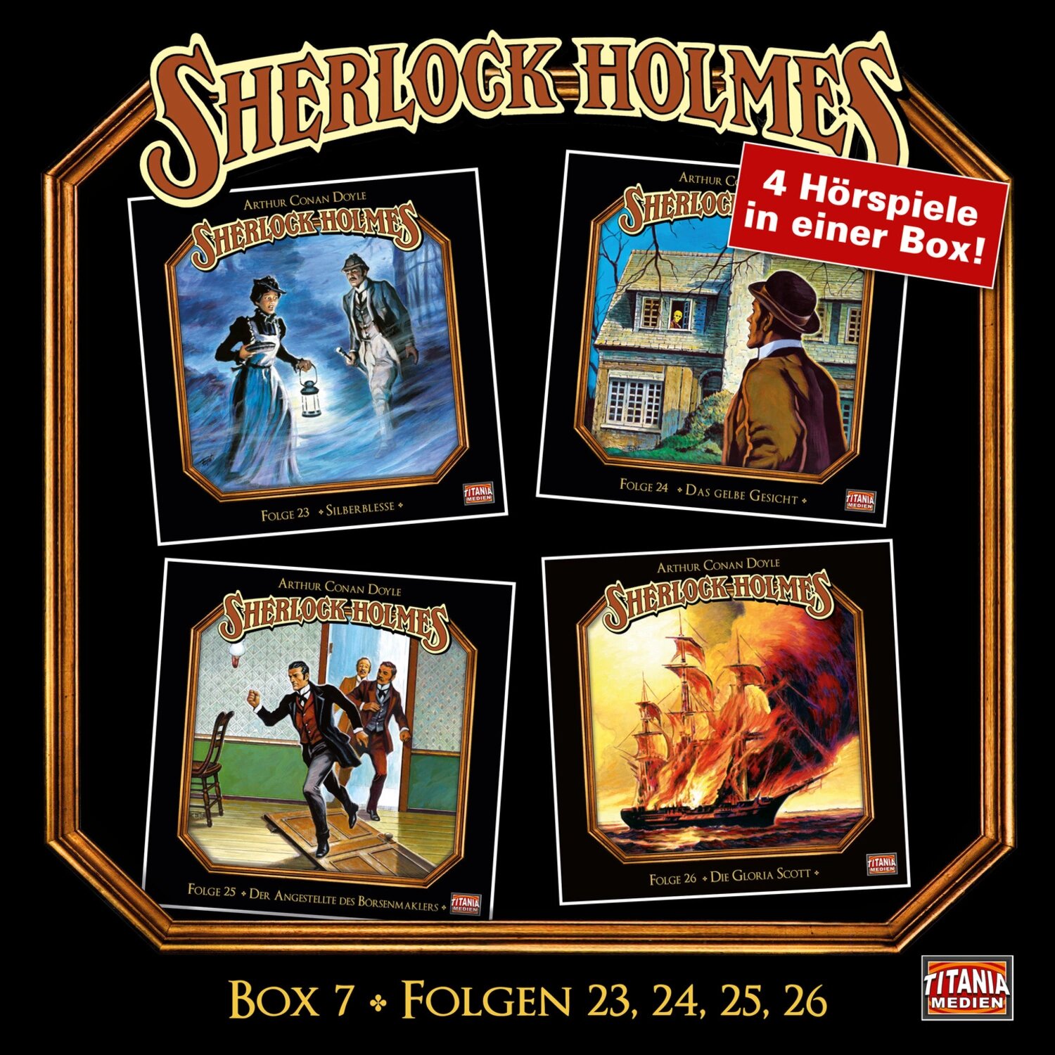 Sherlock Holmes - Die geheimen Fälle des Meisterdetektivs, Box 7: Folgen 23, 24, 25, 26 [Аудиокнига]