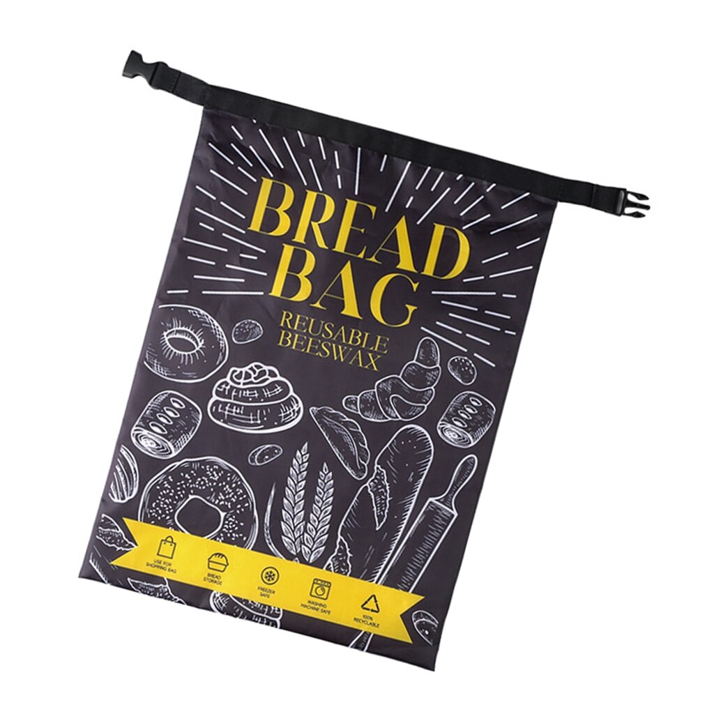Многоразовый пакет для хранения багетов и рулетов из натурального хлеба