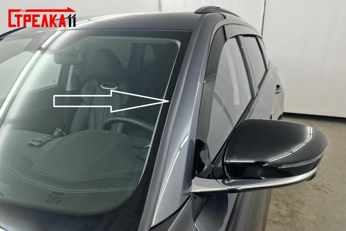 CHANGAN CS75 Plus 2024-н. в.(II рестайлинг) - Водосток (дефлектор) лобового стекла