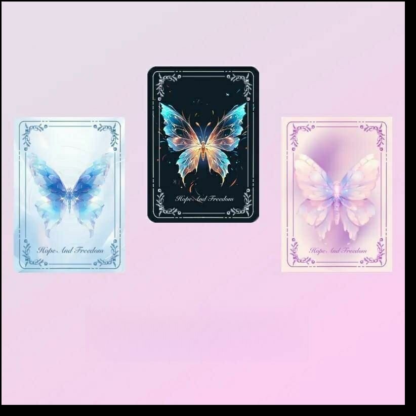 Закладка Лентикулярная открытка Butterfly Creative 3 штуки