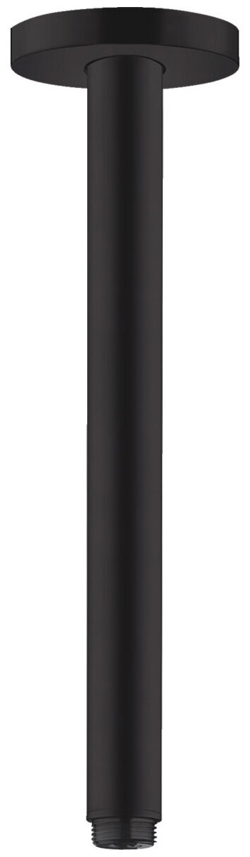 Потолочный держатель верхнего душа Hansgrohe S 300 мм черный матовый 27389670