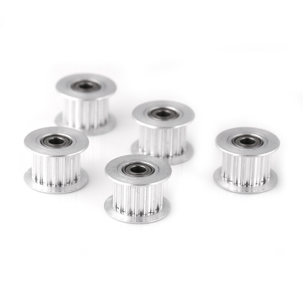 5pcs Aluminum 2GT BERT TIMN THELE 3D Принтер аксессуар (W6MM, 16T, BORE 3, зубчатые)