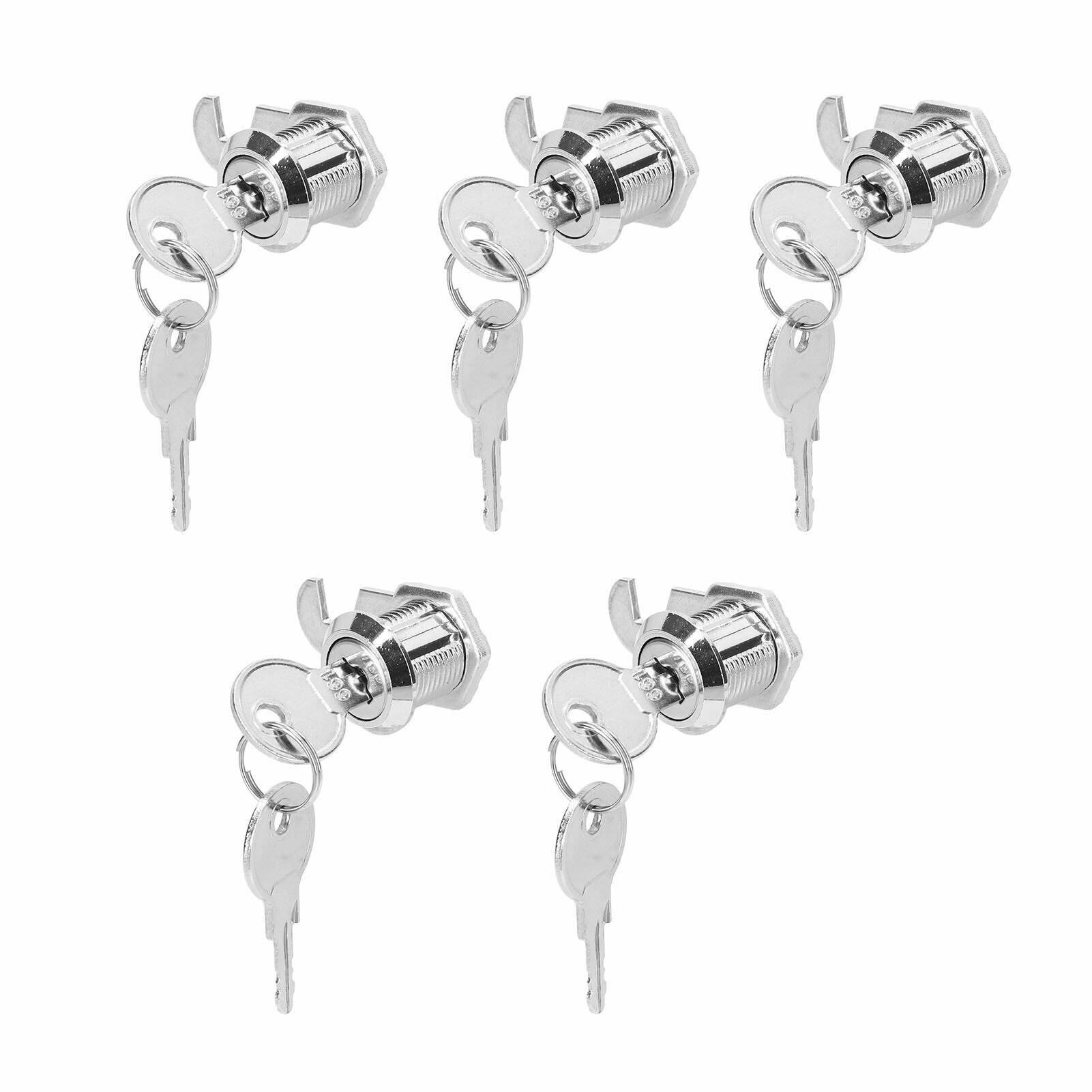 5-Pack Кам Lock 5/8 дюйма из цинкового сплава для торговых автоматов, ящиков грузовиков, ATM и других приложений: