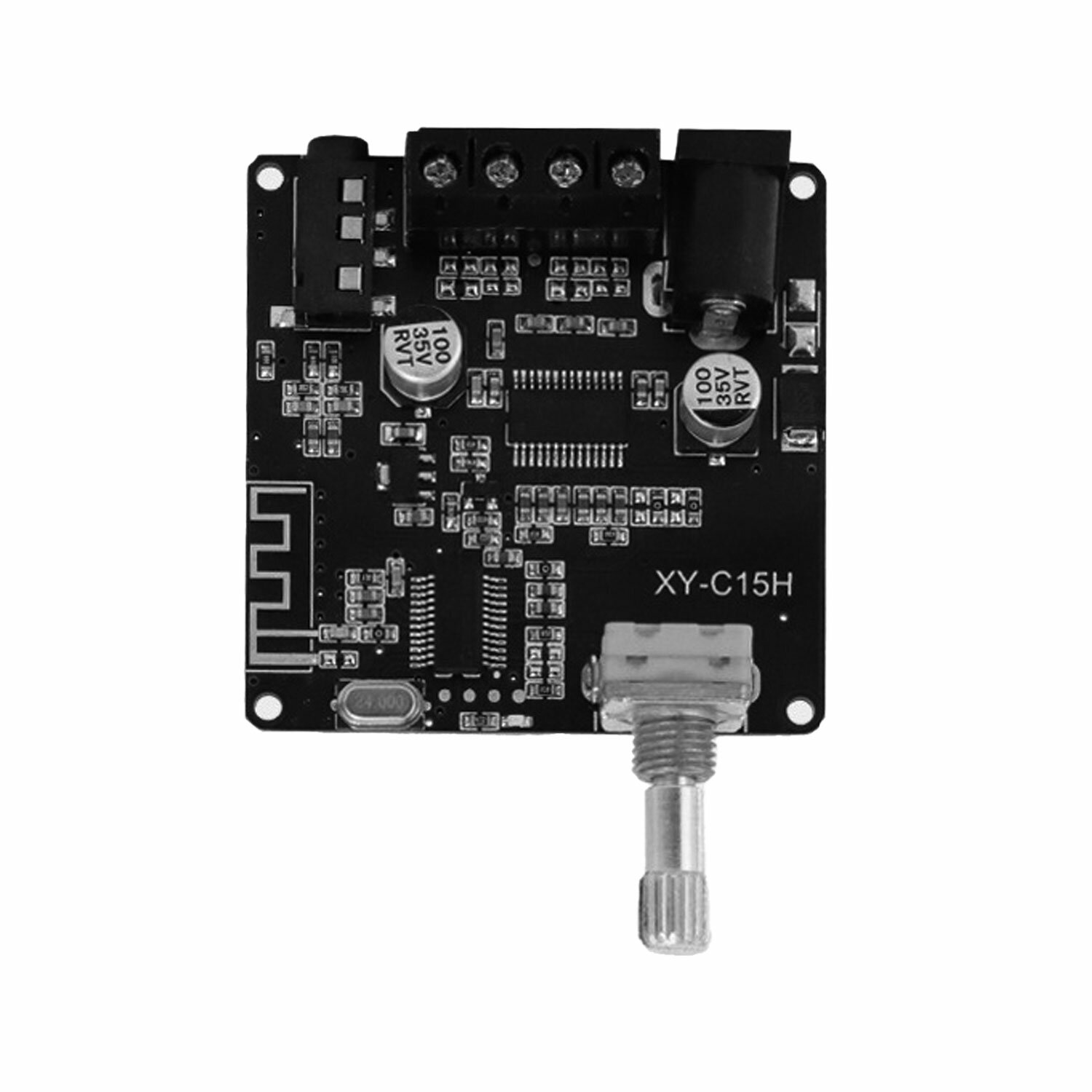 XY-C15H Bluetooth аудиоусилитель 20W+20W HIFI версия Hi-Fi стерео Bluetooth 5.0 цифровая плата усилителя двухканальная 360 бесконечно настраиваемая с комплектом корпуса / голая плата