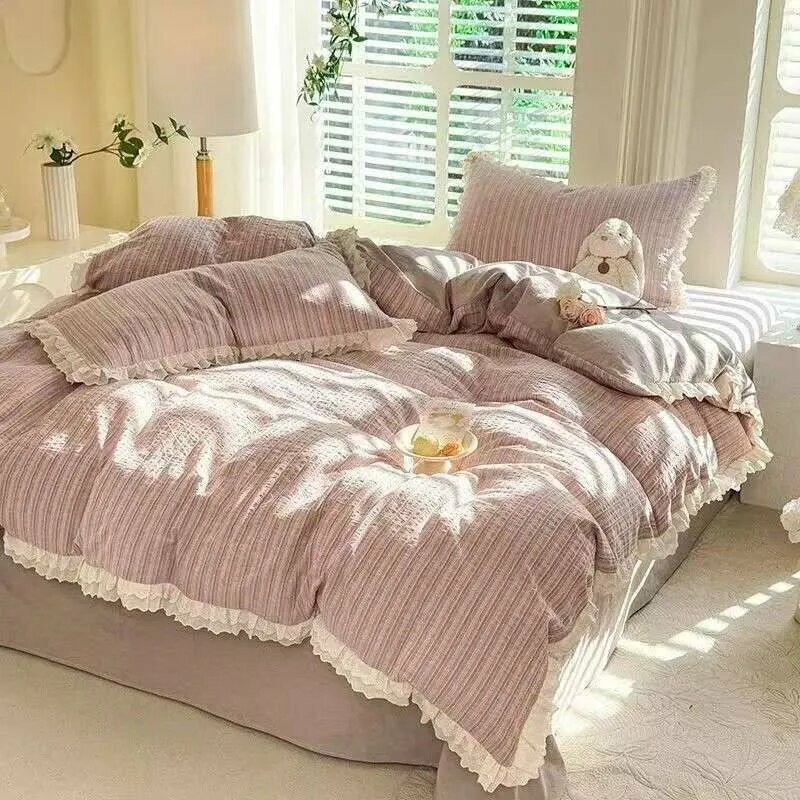Macas Home Комплект постельного белья, Вареный хлопок, Семейный, наволочки 50x70