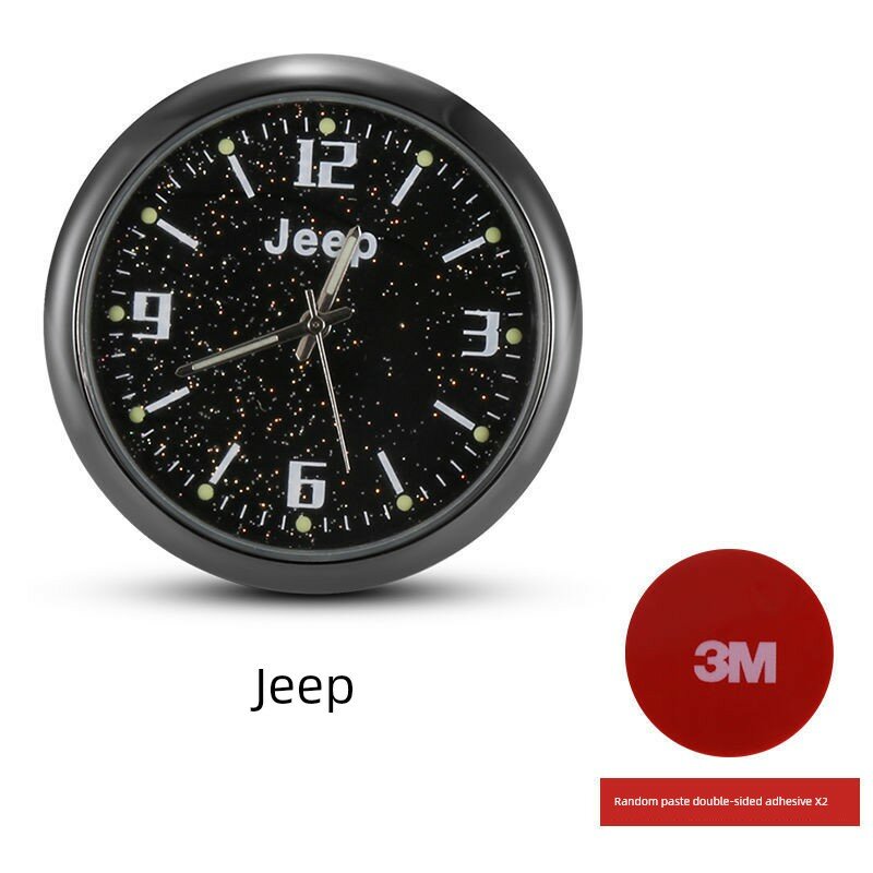 Автомобильные часы со светящимся в темноте дизайном «Звездное небо», электронные часы для салона автомобиля, часы на