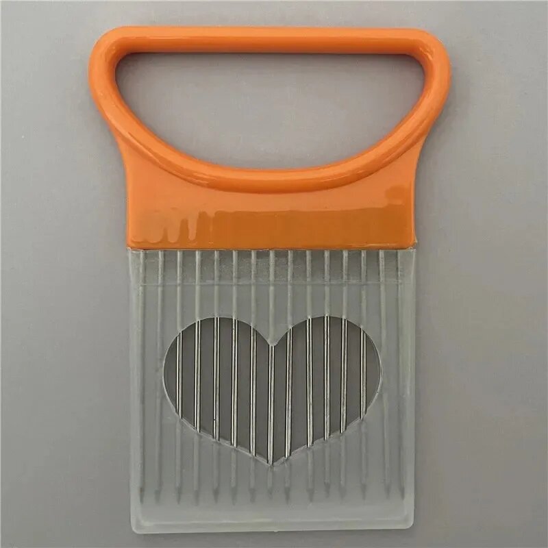 Держатель для резки лука из нержавеющей стали Помощник для резки пищи Держатель для резки томатов и лука Овощи Вилка для