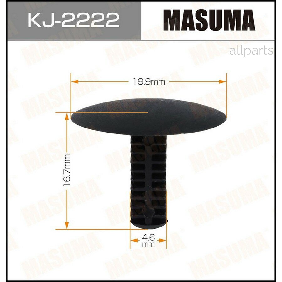 MASUMA KJ-2222 Клипса черная
