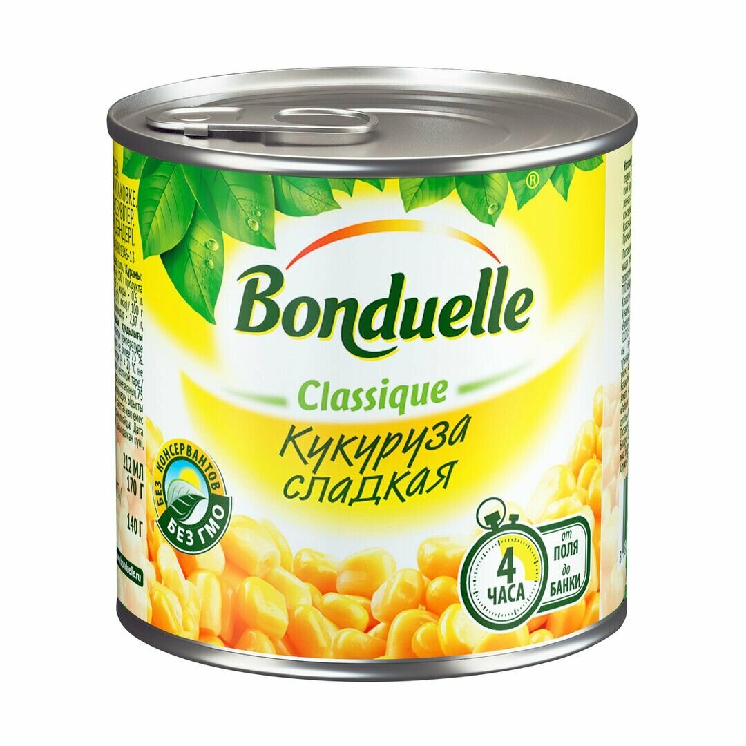 Кукуруза Bonduelle сладкая 170 г x 3 упаковки