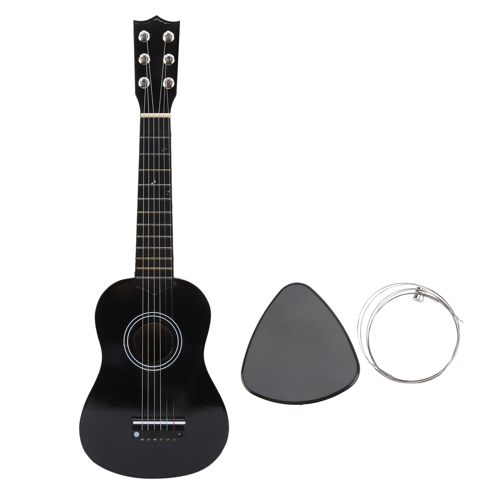 21-дюймовая детская акустическая деревянная гитара, музыкальный инструмент.