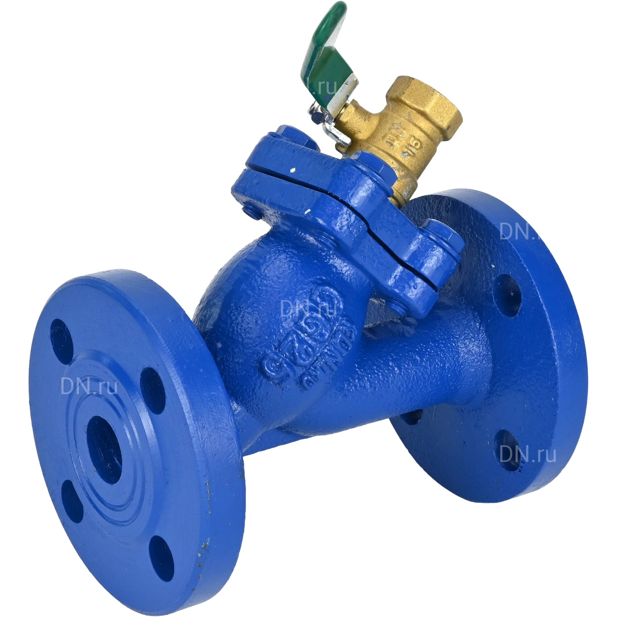 Фильтр сетчатый DN.ru GG25-304-MG-F Ду25 Ру16 фланцевый, корпус - чугун GG25, сетка - SS304, Y-образный, прокладка - нержавеющая сталь 201+графит, со сливным краном