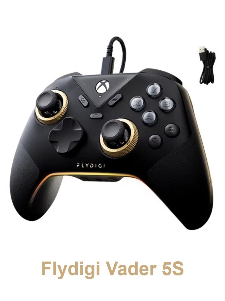 Flydigi Vader 5S Элитный проводной игровой контроллер, подходящий для систем Xbox Series X/S, Xbox One, Windows 10 и выше