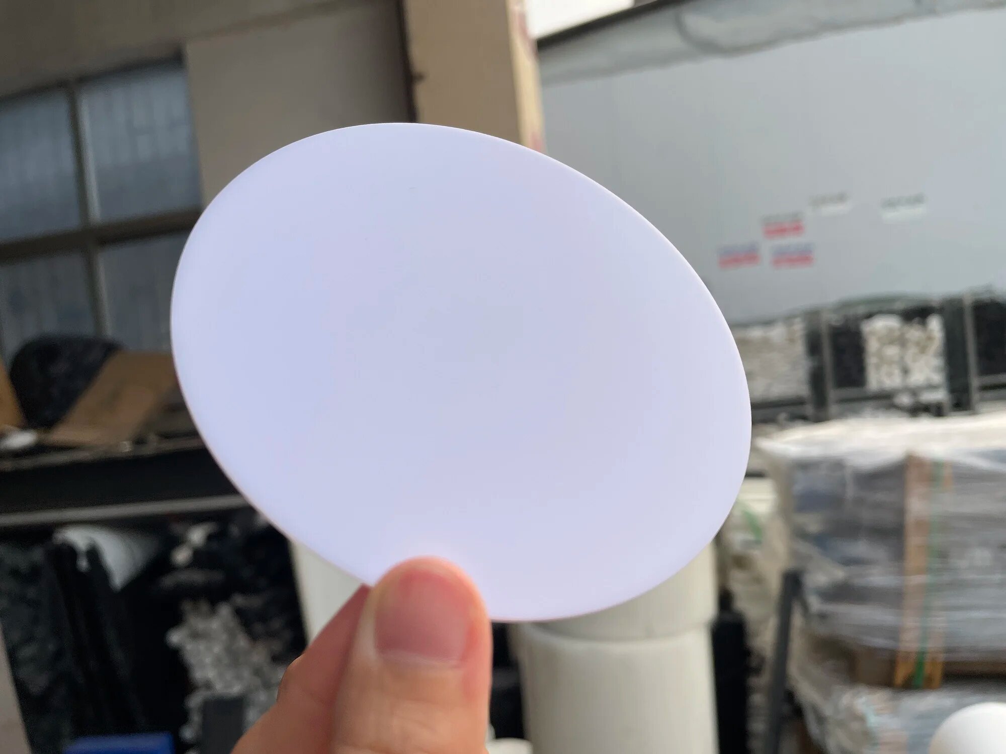 Полупрозрачный черный акриловый лист 1 мм Белый, 100x200mm 2PCS, Opaque White