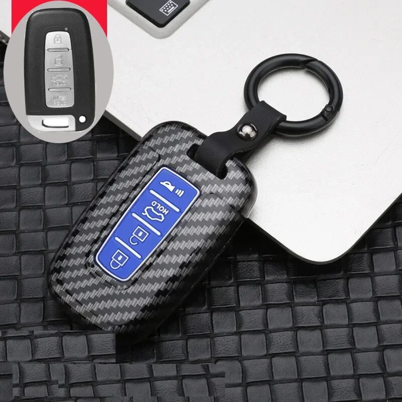 Брелок из АБС-пластика, чехол для ключей от автомобиля, чехол для Kia Forte Rio 3 K2 4 Buttons Blue