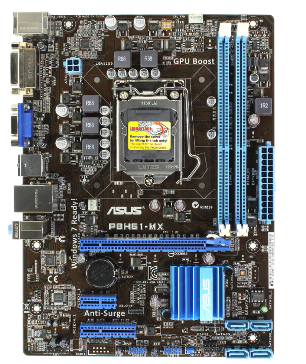 Материнская плата ASUS P8H61-MX DDR3 сокет LGA1155 micro-ATX