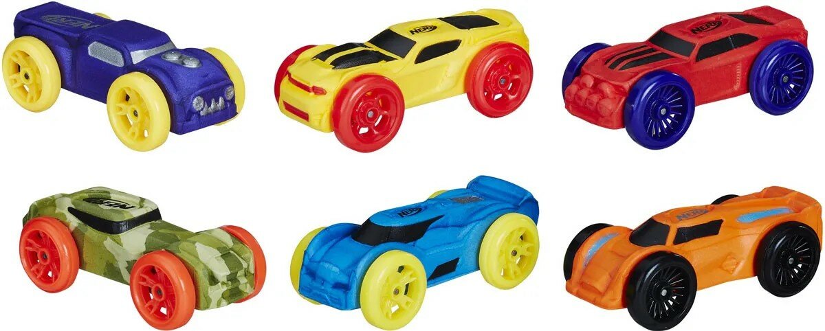 Машинки Hasbro Nerf Nitro 6 шт E1268 — фото 1
