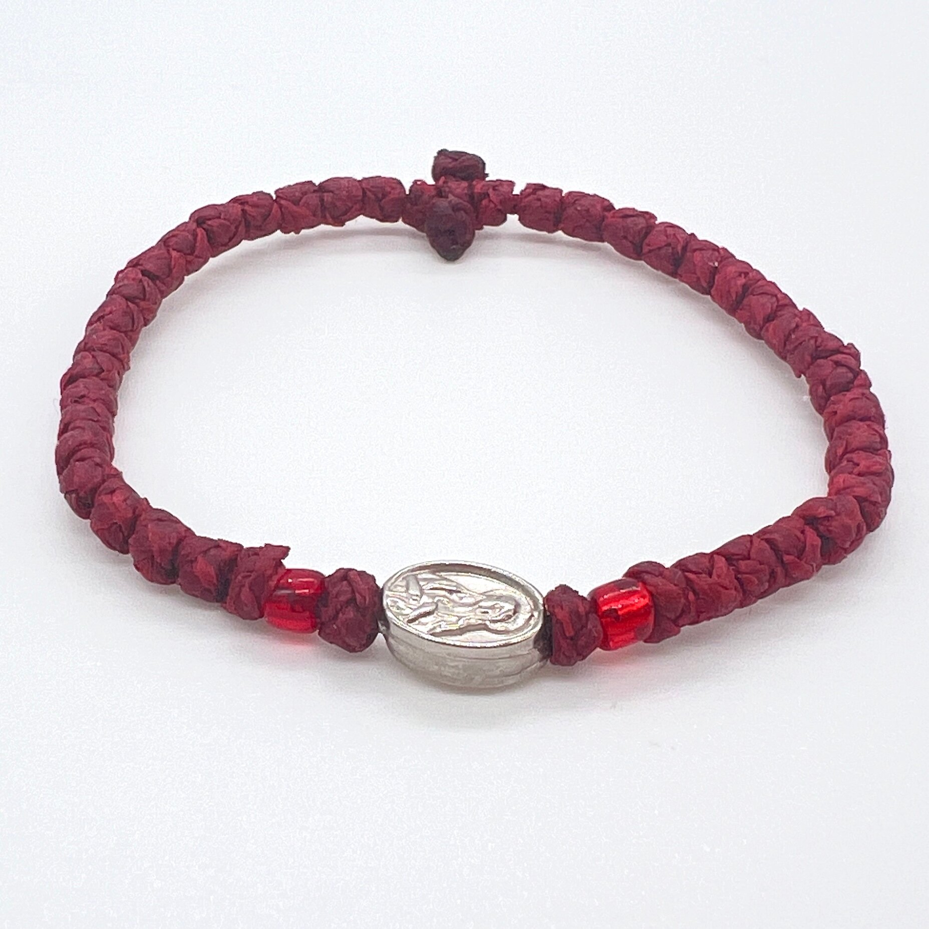 Плетеный браслет, бисер