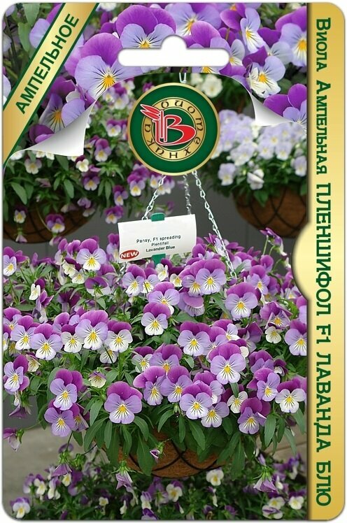 Семена Виолы ампельной "Пленшифол Лаванда Блю" F1 (6 семян)