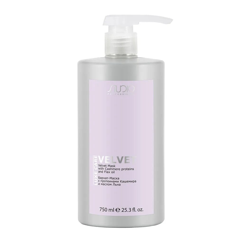 Капус Бархат-Маска с прот. кашемира и маслом льна "Luxe Care" 750 мл Studio